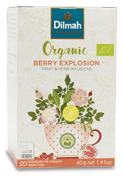 Berry Explosion, Örtte, Dilmah Organic, 20 påsar
